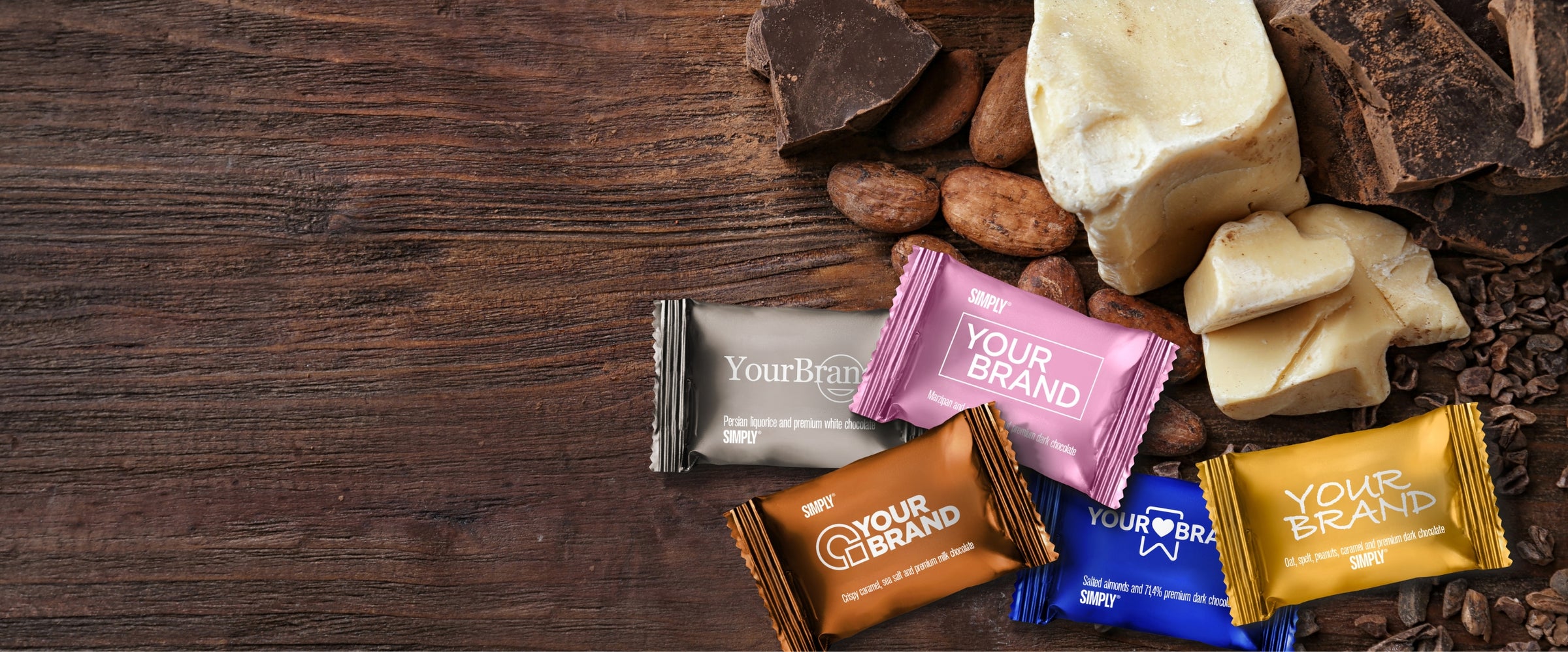 Custom Chokolade med Eget Logo - B2B | Simply®